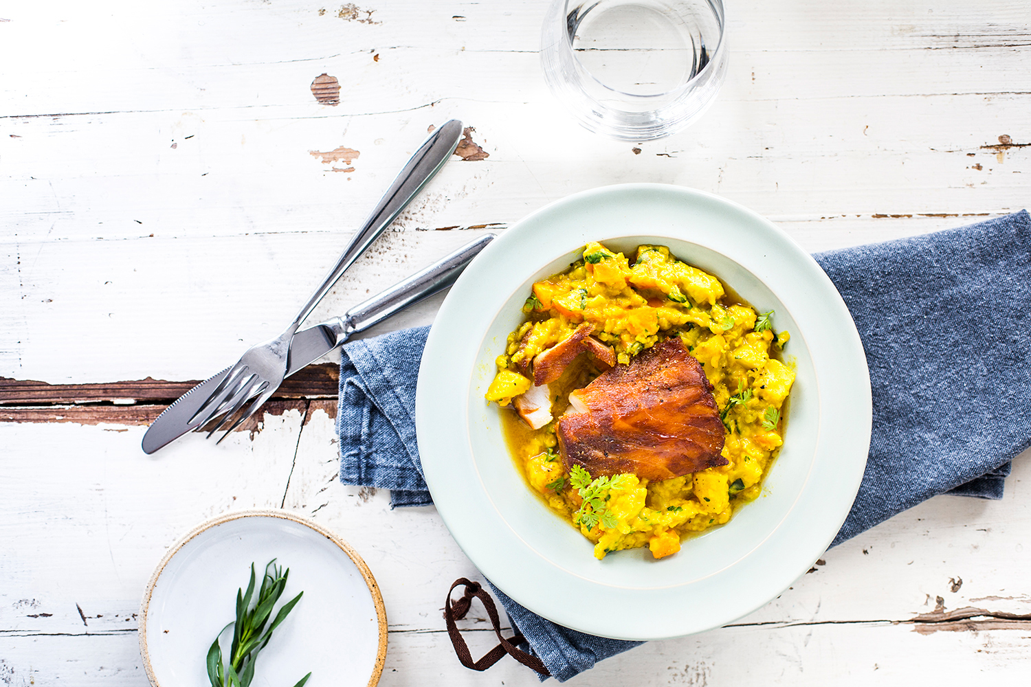 Grilled Fish with Lentil Curry Recipe | Panasonic Experience Fresh